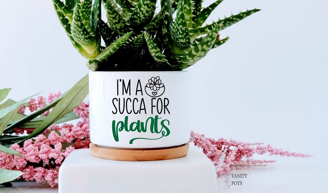 I'm a Succa for Plants Succulent Plant Pot Gift, Succulent Pot Gift ...