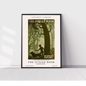 Classic Book Cover Wall Art Bundle, Kids Book Nook Decor, Set of 12 ...