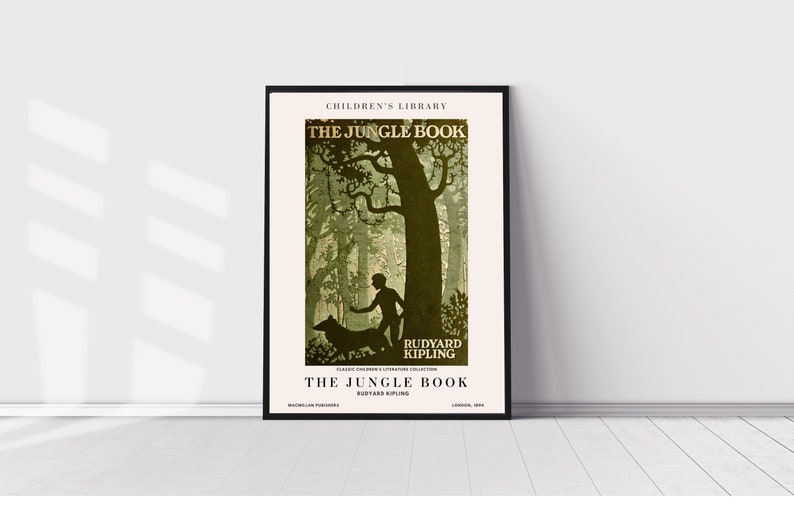 Classic Book Cover Wall Art Bundle Kids Book Nook Decor Set - Etsy