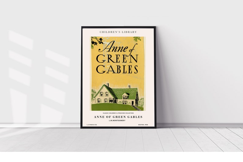 Classic Book Cover Wall Art Bundle, Kids Book Nook Decor, Set of 12 ...