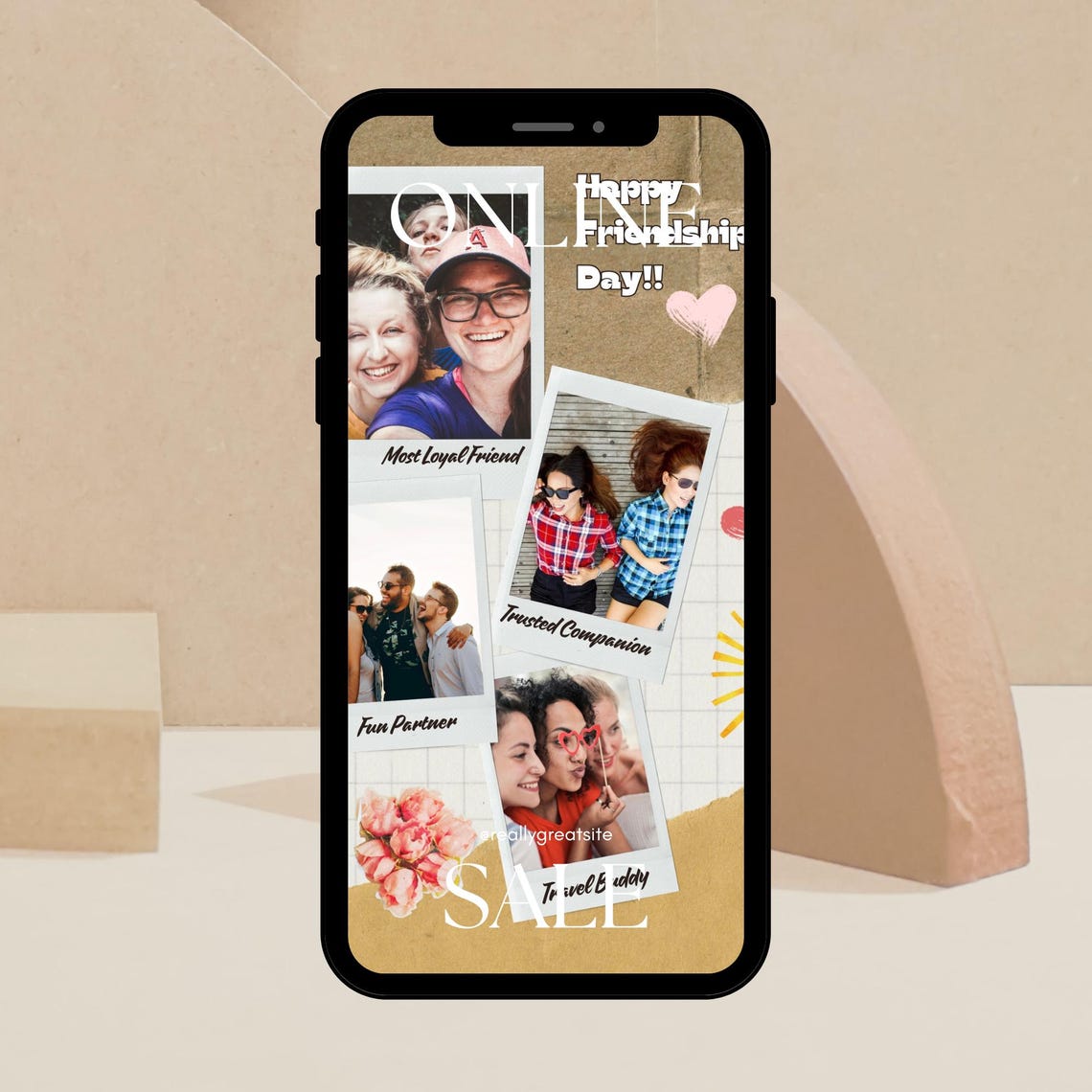 Friendship Day Card,customizable Friendship Card,editable E-card ...