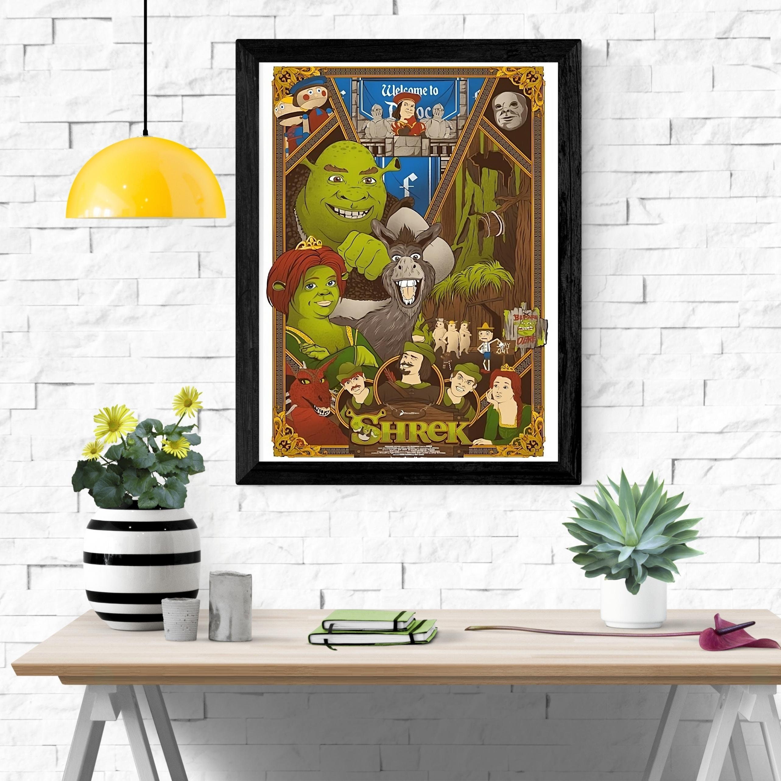 Shrek Poster Shrek Cartoon Poster Shrek Movie Poster - Etsy Australia