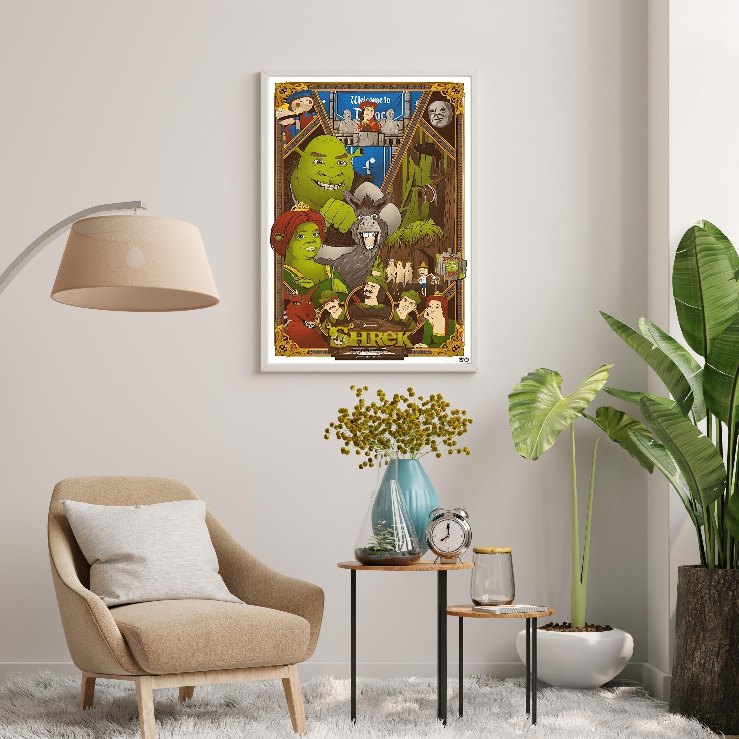 Shrek Poster Shrek Cartoon Poster Shrek Movie Poster - Etsy Australia