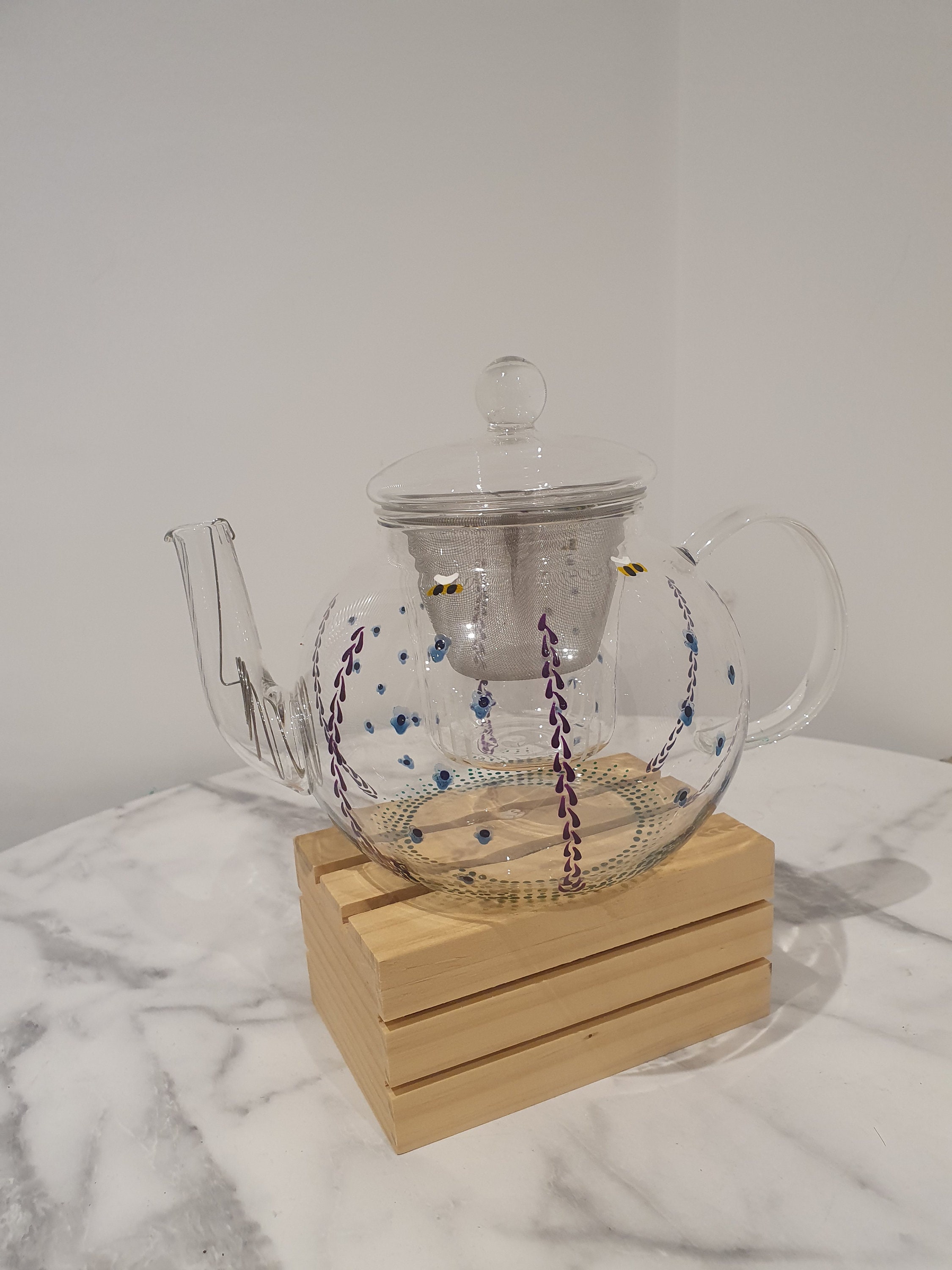 Glass Diffuser Teapot 1100ml Lavender - Etsy