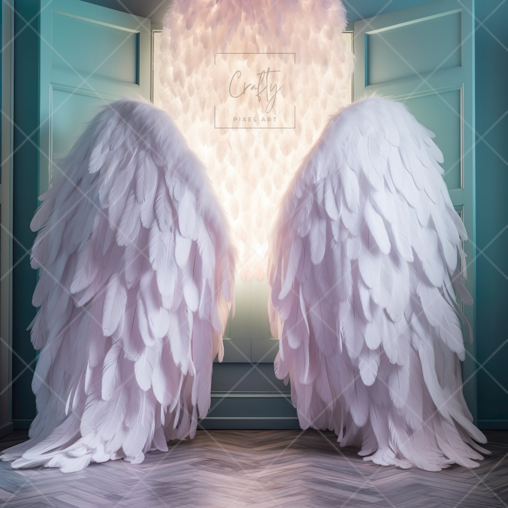 37 X Digital Backdrops Cute Angel Wings Digital Backrounds , Maternity ...