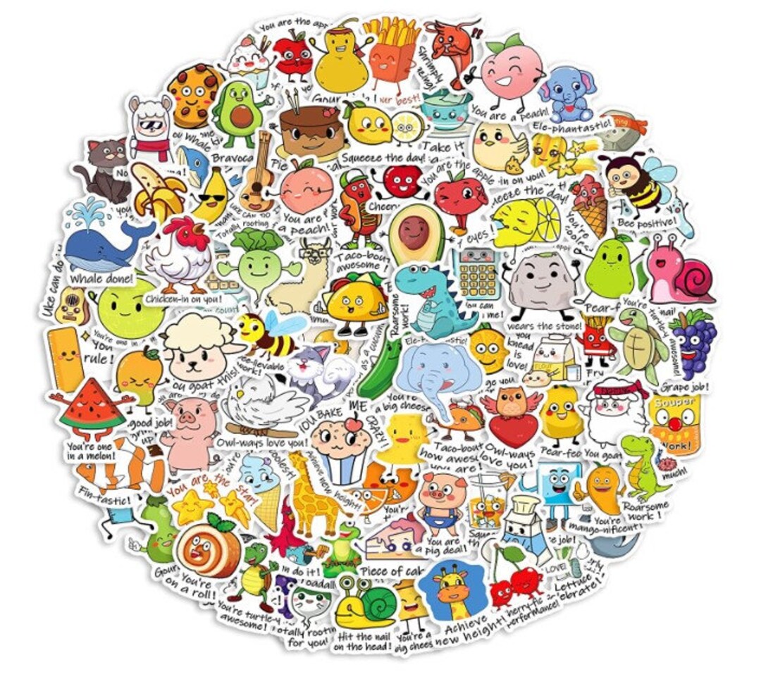 Punny Stickers for Students Teachers Reward Stickers Cute - Etsy