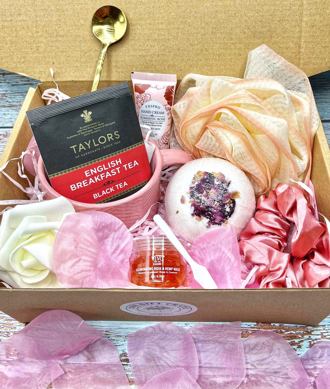 Spa Gift Box for Her, Pampering Gift Box for Women, Happy Birthday Spa ...