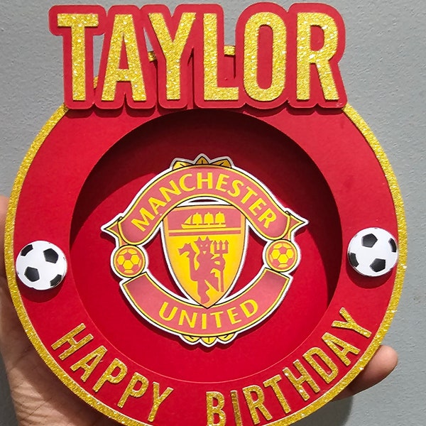 Manchester United Cake Topper - Etsy UK