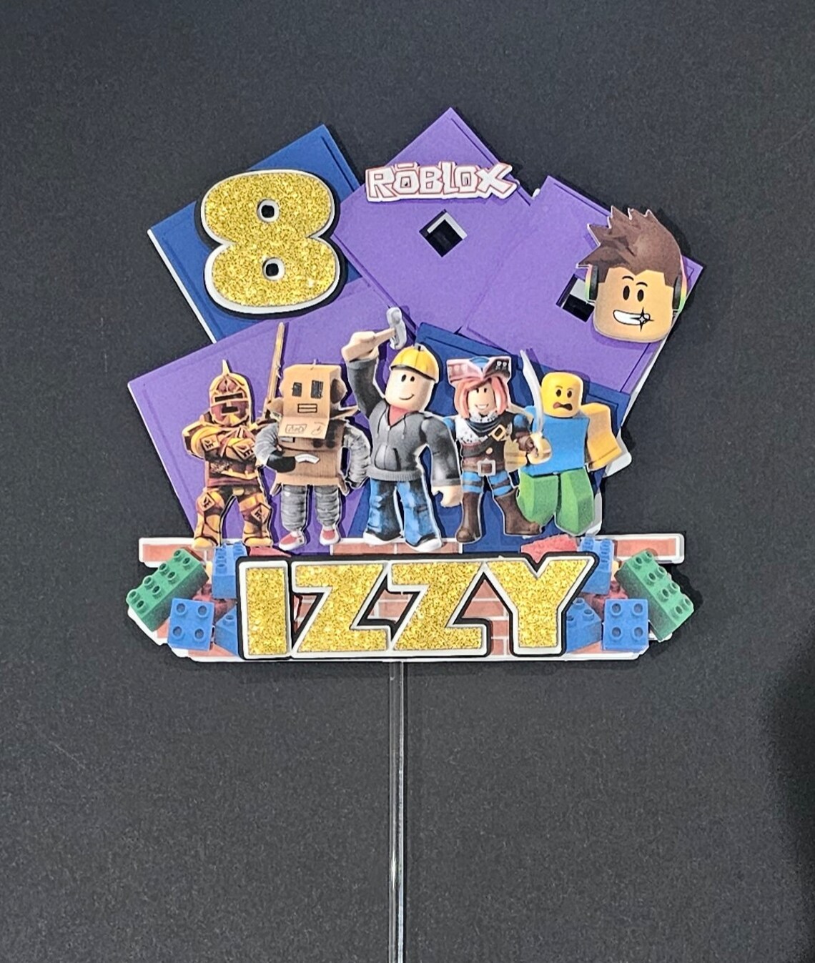 Roblox Inspired Cake Topper - Etsy UK