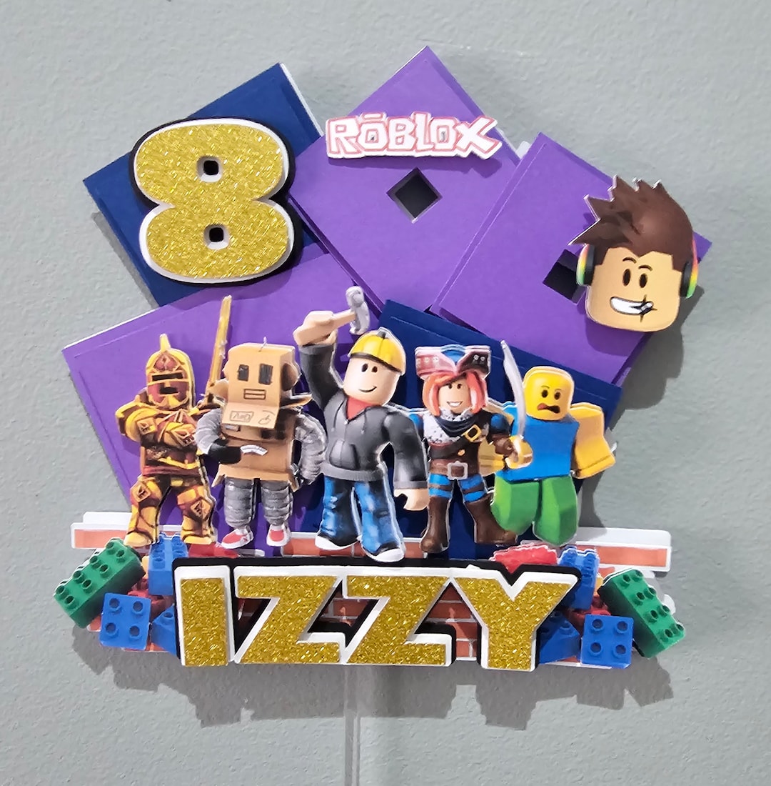 Roblox Inspired Cake Topper - Etsy UK