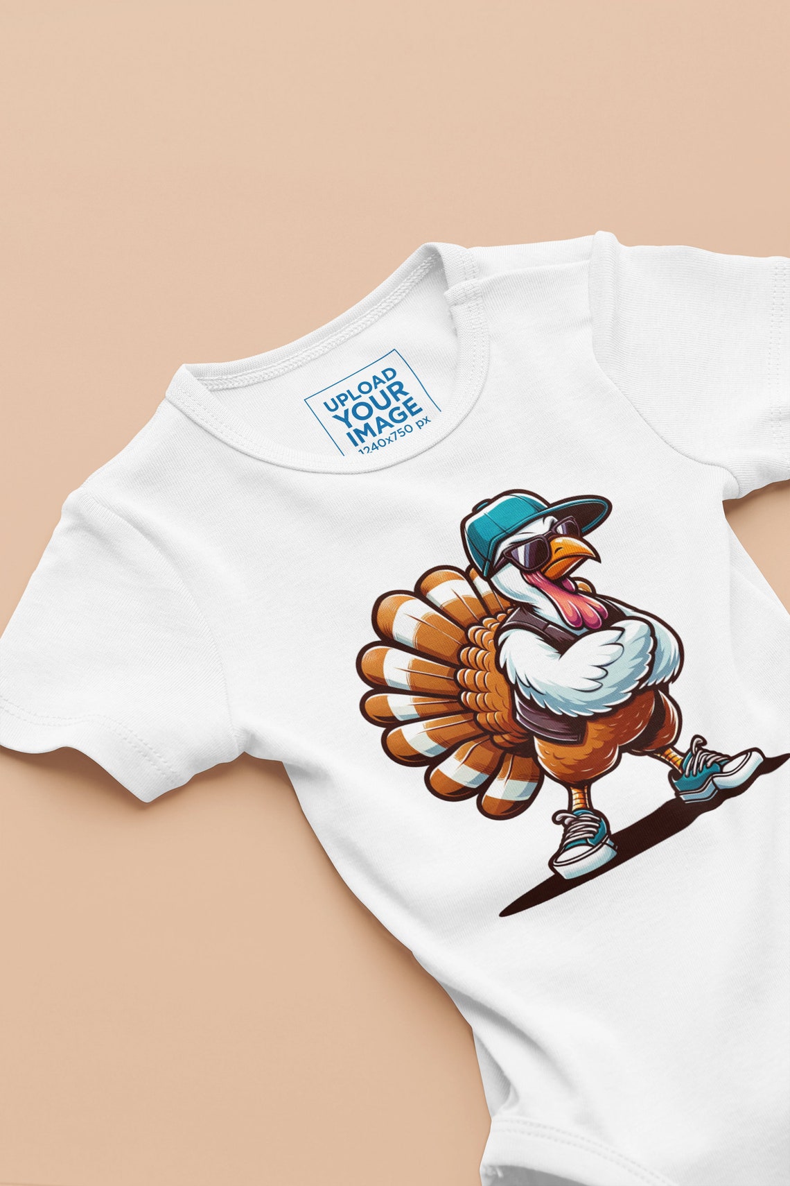 Funny Thanksgiving Turkey PNG, Too Cool Watercolor Turkey Art Print ...