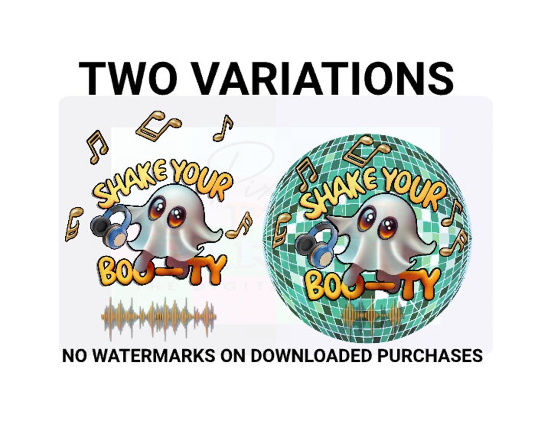 Cute Halloween Ghost. Dancing Disco Ball Ghost PNG 4 Sublimation ...