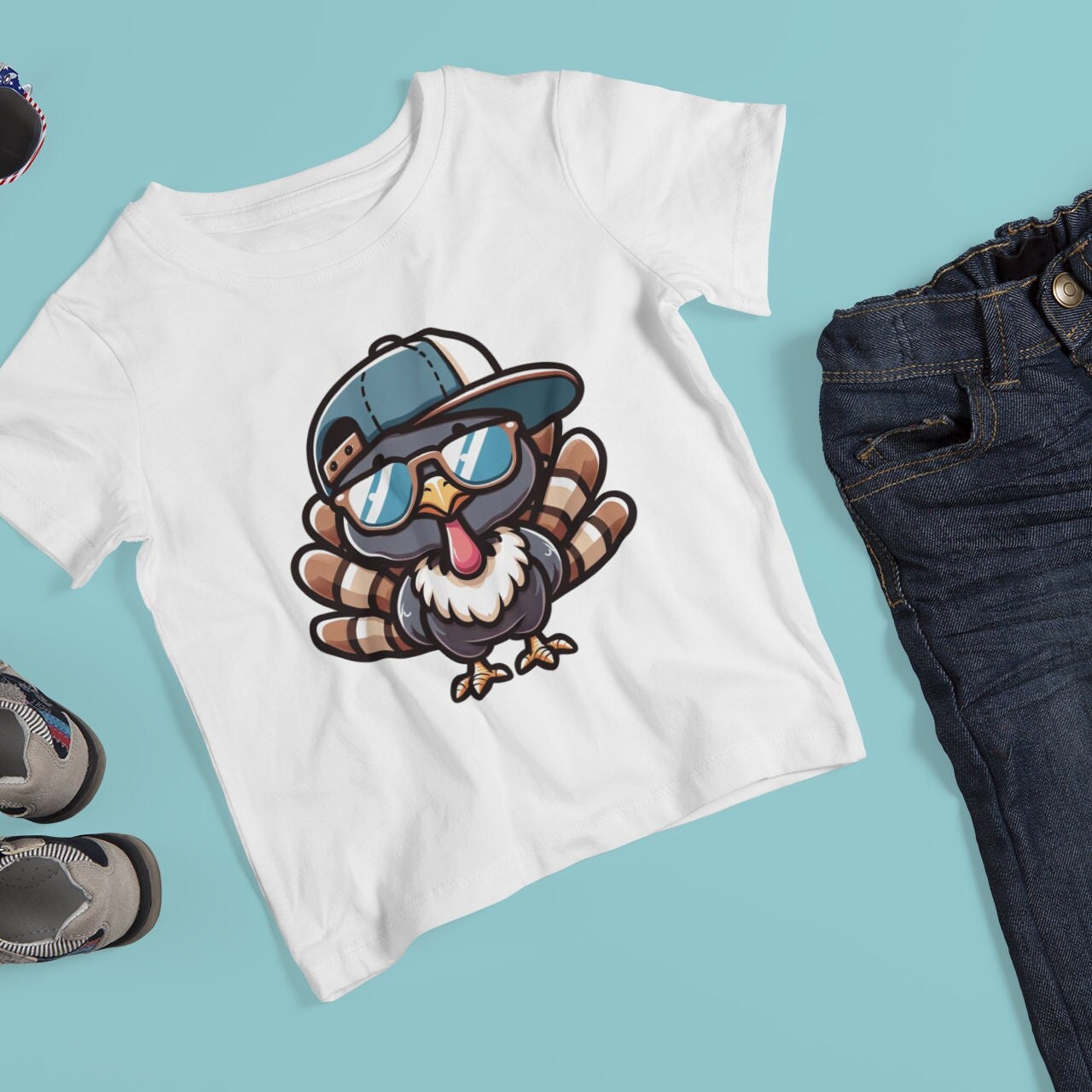 Baby Turkey Mini Bundle Clip Art. Cute Thanksgiving Turkeys Bundle PNG ...