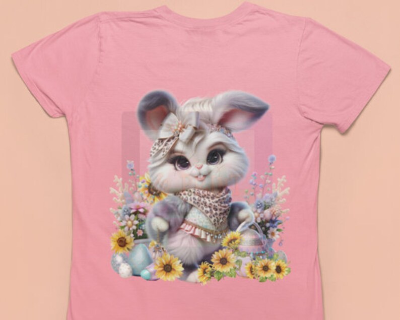 Easter Bunny PNG for Girls. Chic, Bougie Rabbit Clip Art. Spring Bunny ...