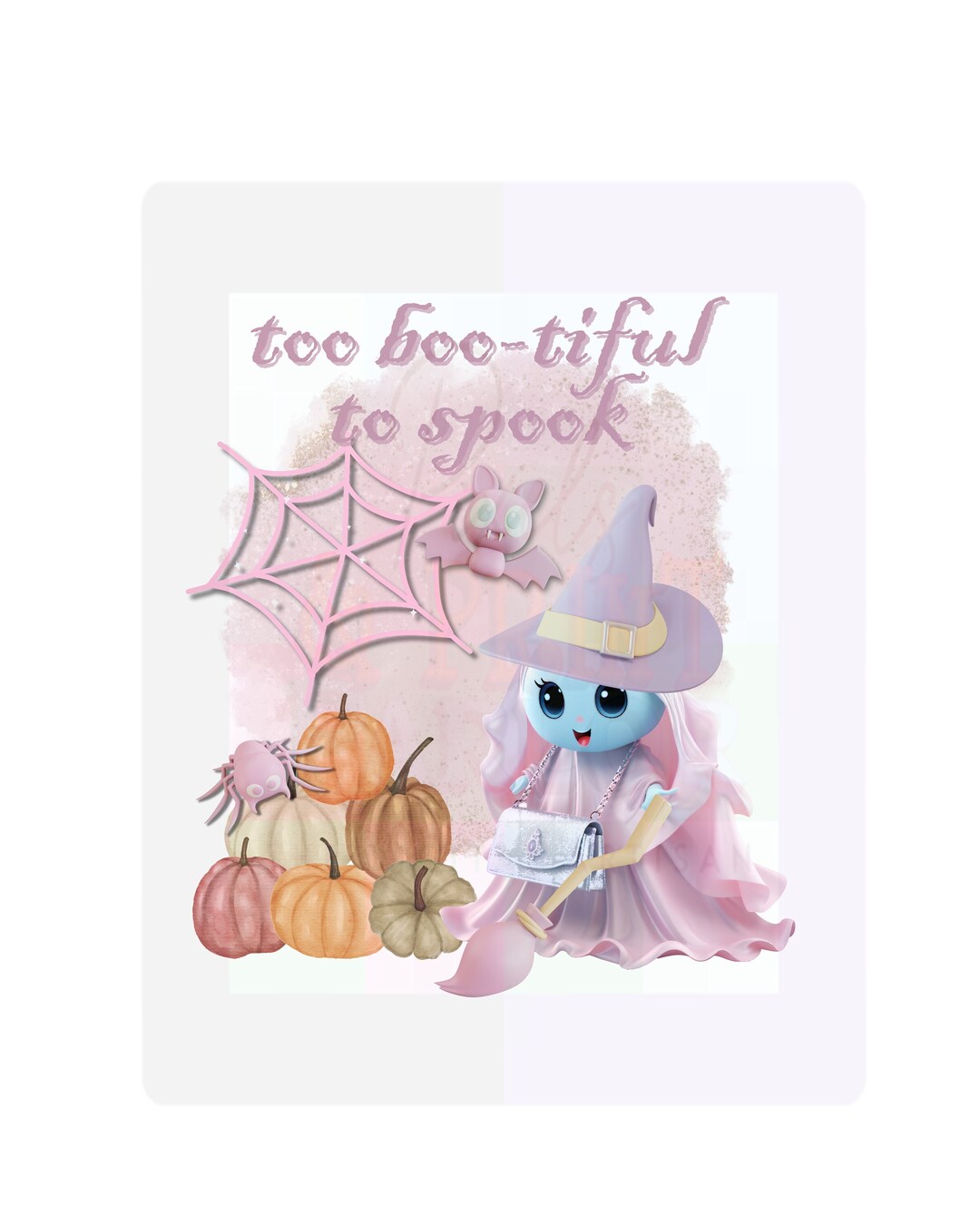 Too Boo-tiful to Spook, Cute Halloween Ghost PNG, Halloween Sublimation ...