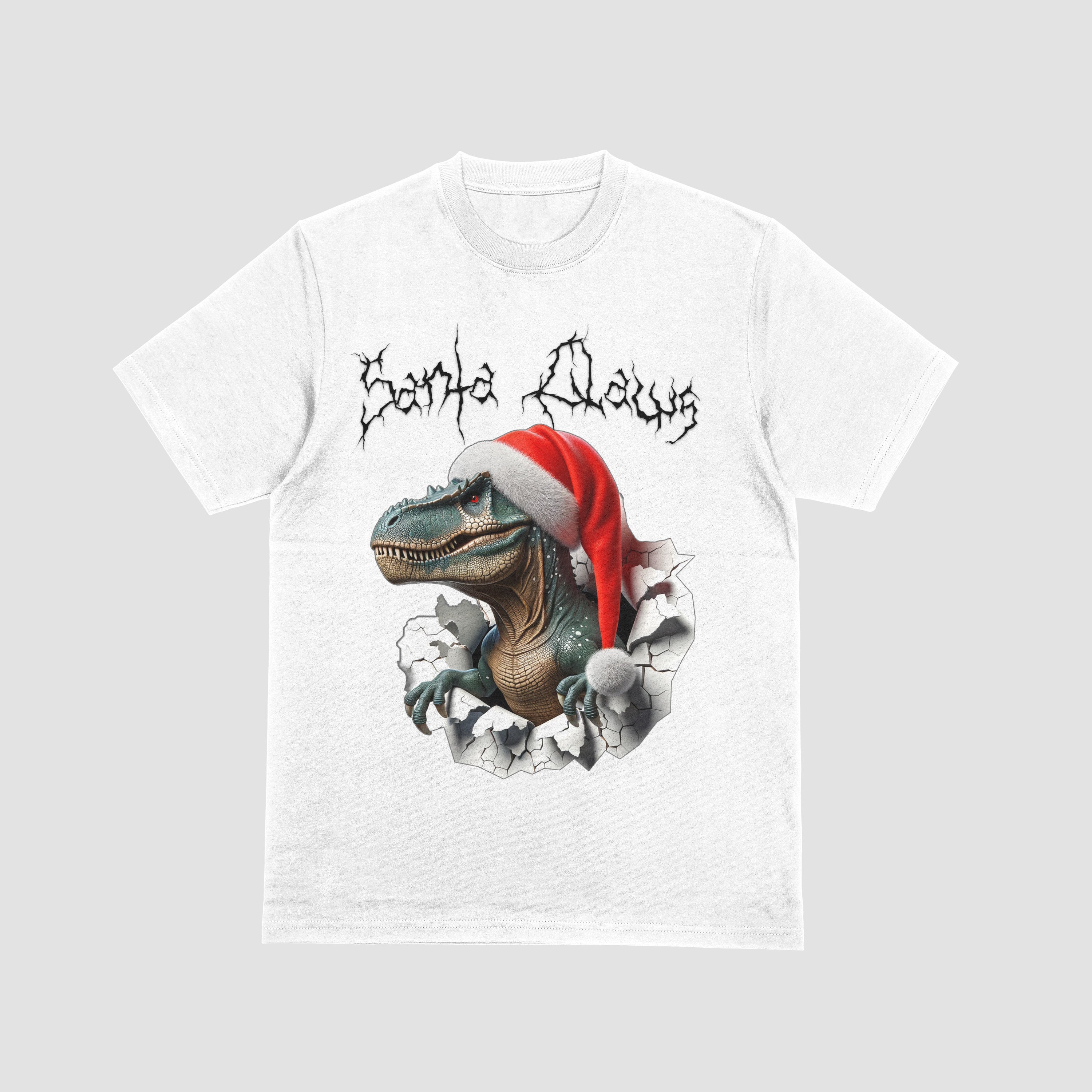 Christmas Dinosaur PNG, Santa CLAWS T-rex Holiday Graphic Mini Bundle ...