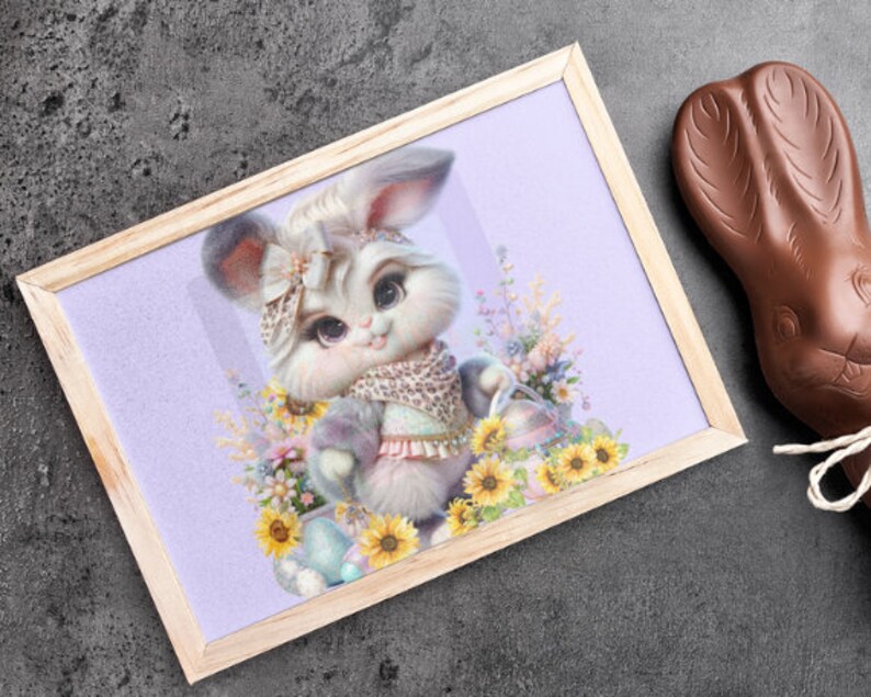 Easter Bunny PNG for Girls. Chic, Bougie Rabbit Clip Art. Spring Bunny ...