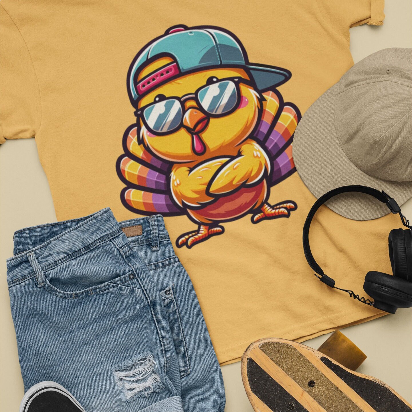 Baby Turkey Mini Bundle Clip Art. Cute Thanksgiving Turkeys Bundle PNG ...