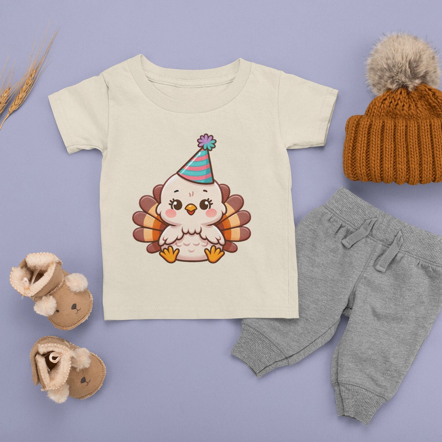 Baby Turkey Mini Bundle Clip Art. Cute Thanksgiving Turkeys Bundle PNG ...