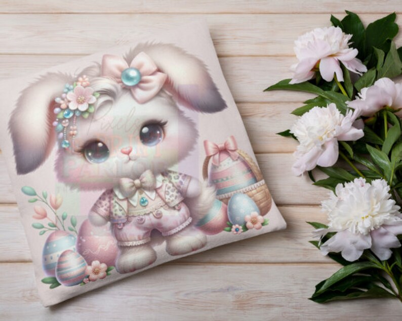 Easter Girls, Bougie Bunny PNG, Cute Funny Rabbit Sublimation Design ...