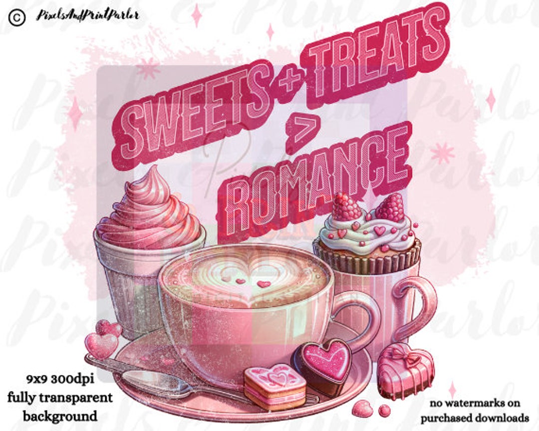 Valentines Day Clip Art PNG, Sweets + Treats > Romance. Cute, Funny ...