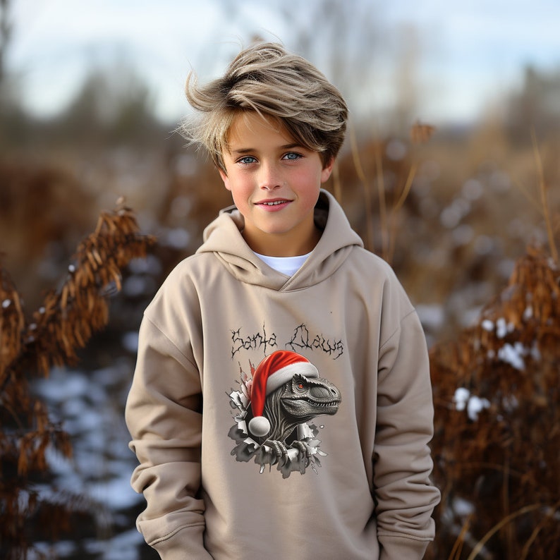 Christmas Dinosaur PNG, Santa CLAWS T-rex Holiday Graphic Mini Bundle ...