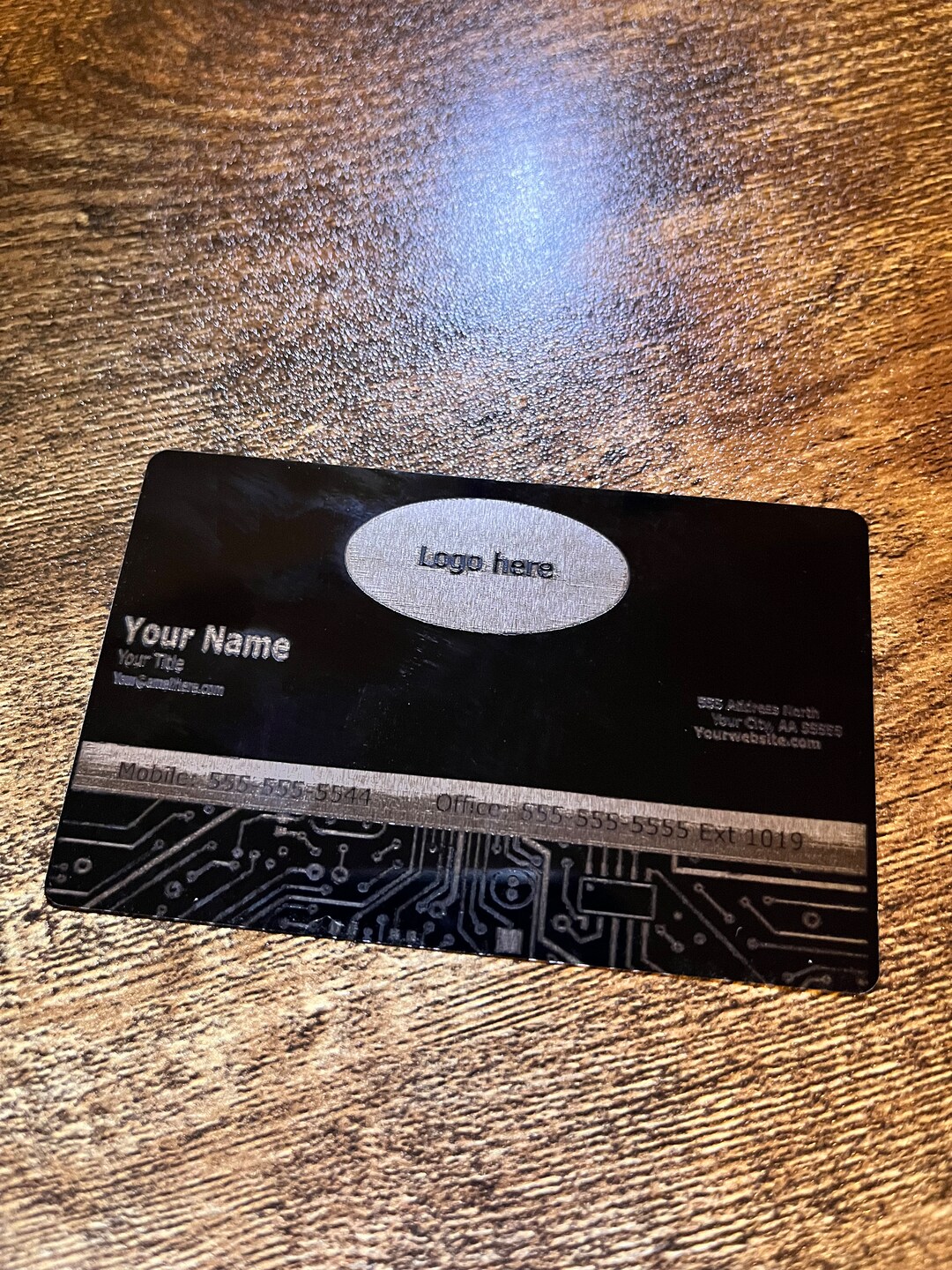 Laser Engraved Metal Business Cards - Etsy