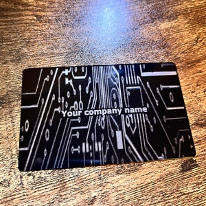 Laser Engraved Metal Business Cards - Etsy
