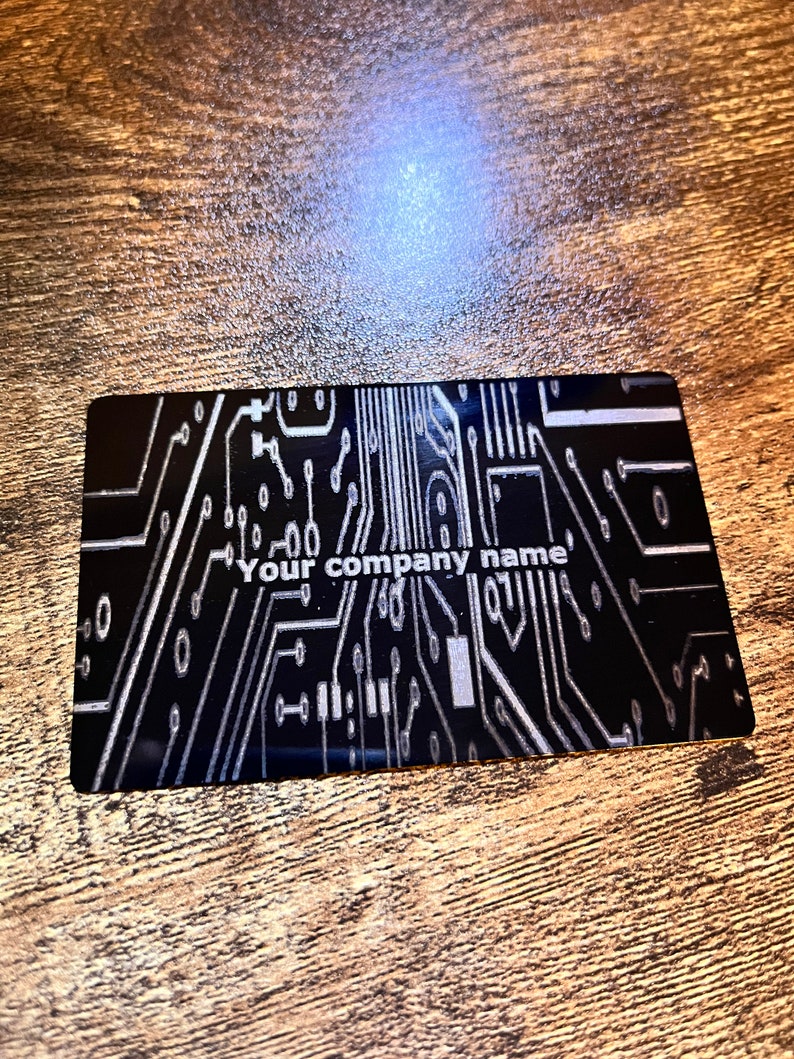 Laser Engraved Metal Business Cards - Etsy