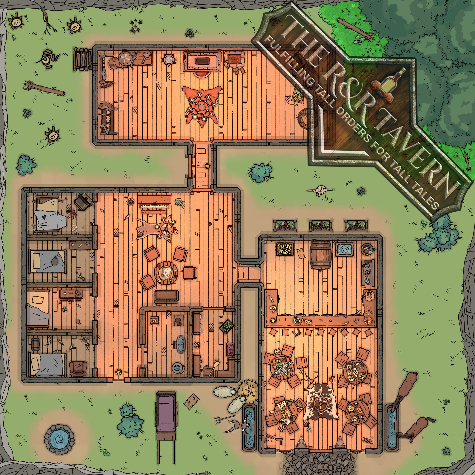 Dungeons and Dragons Virtual Tabletop Digital Map Download Dnd Battle ...