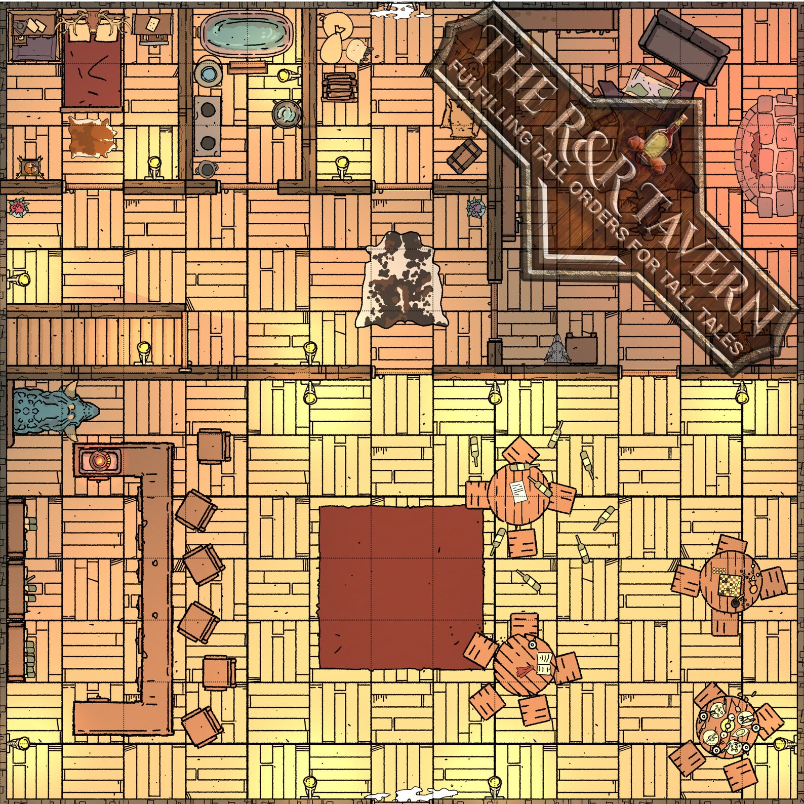 Dungeons and Dragons Virtual Tabletop Digital Map Download | Dnd Battle ...