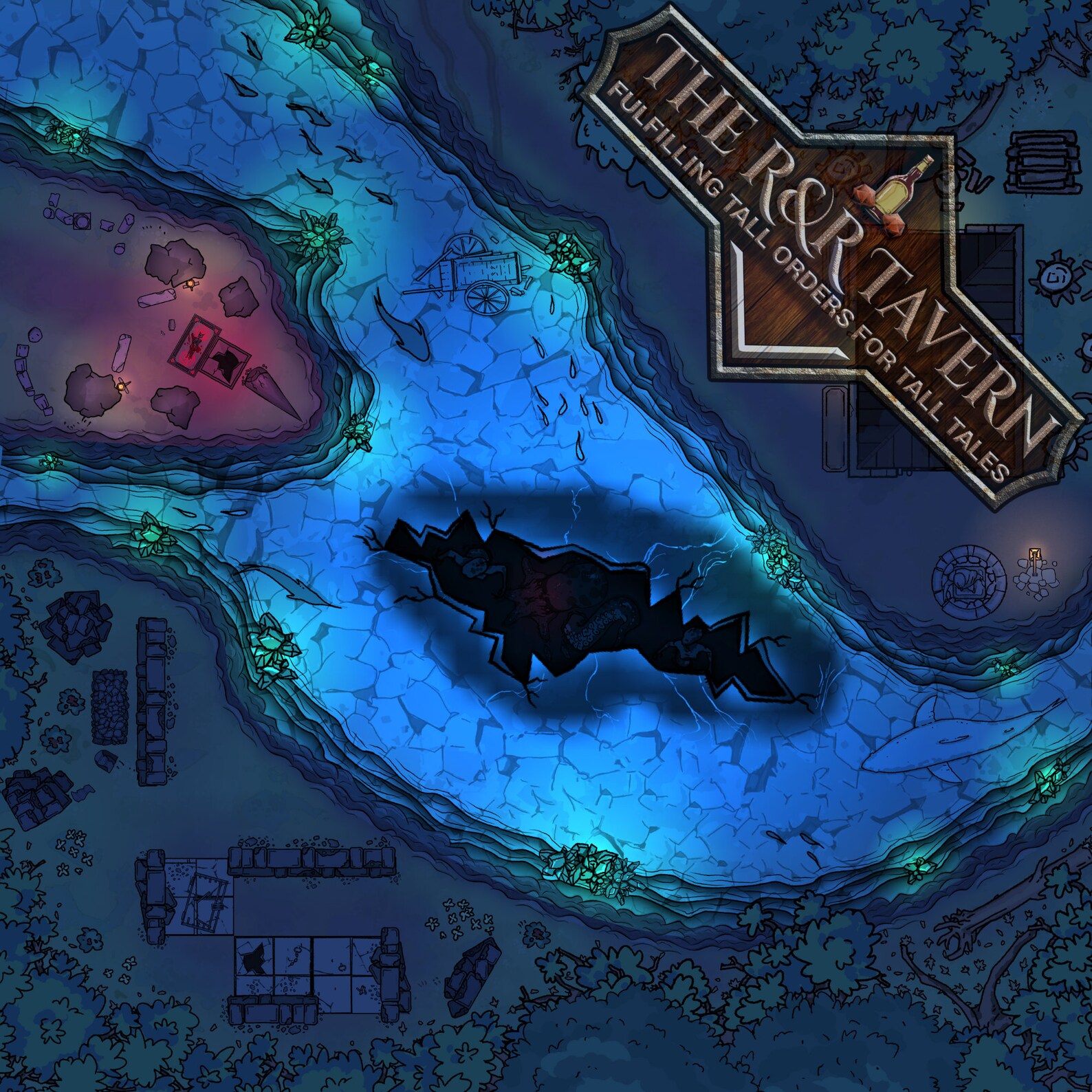 Dungeons and Dragons Virtual Tabletop Digital Map Download | Dnd Battle ...