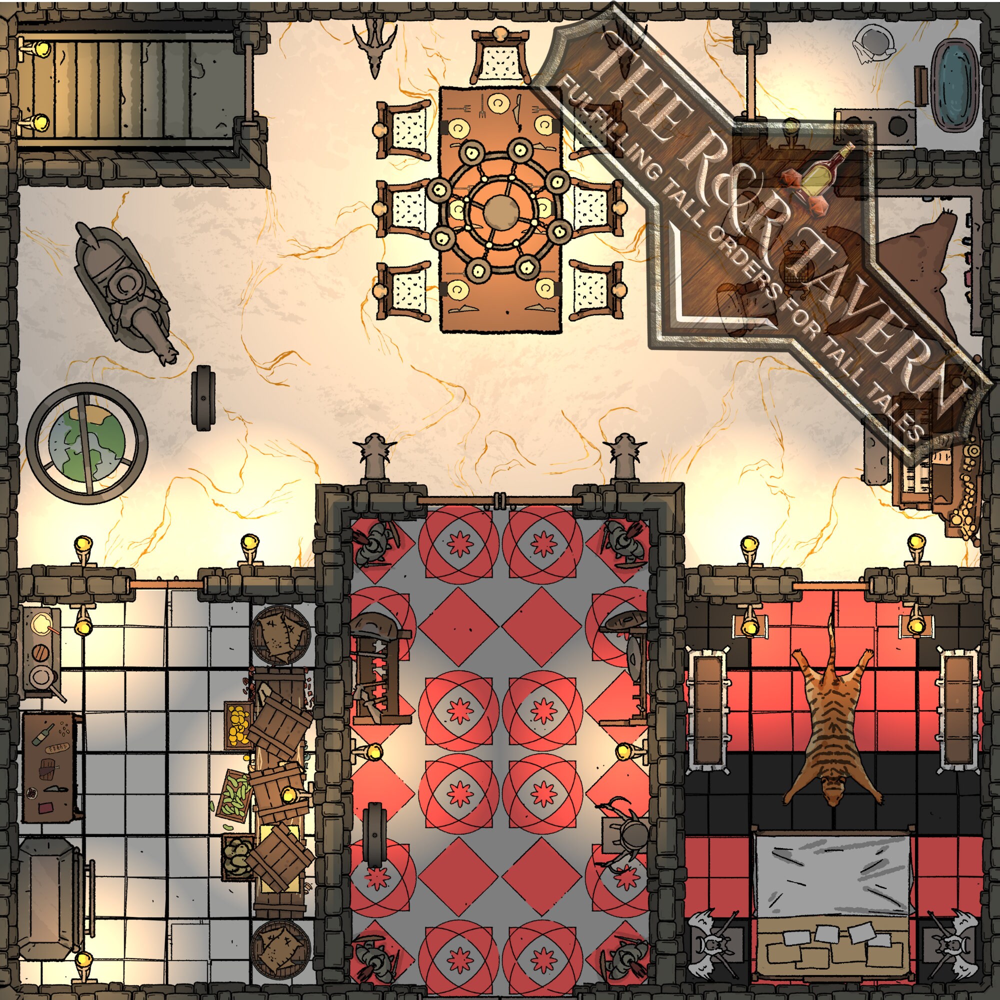 Dungeons and Dragons Virtual Tabletop Digital Map Download | Dnd Battle ...