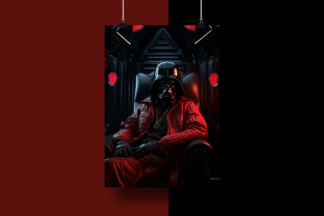 Darth Vader Gangster Darth Vader Art Print Star Wars Fan - Etsy