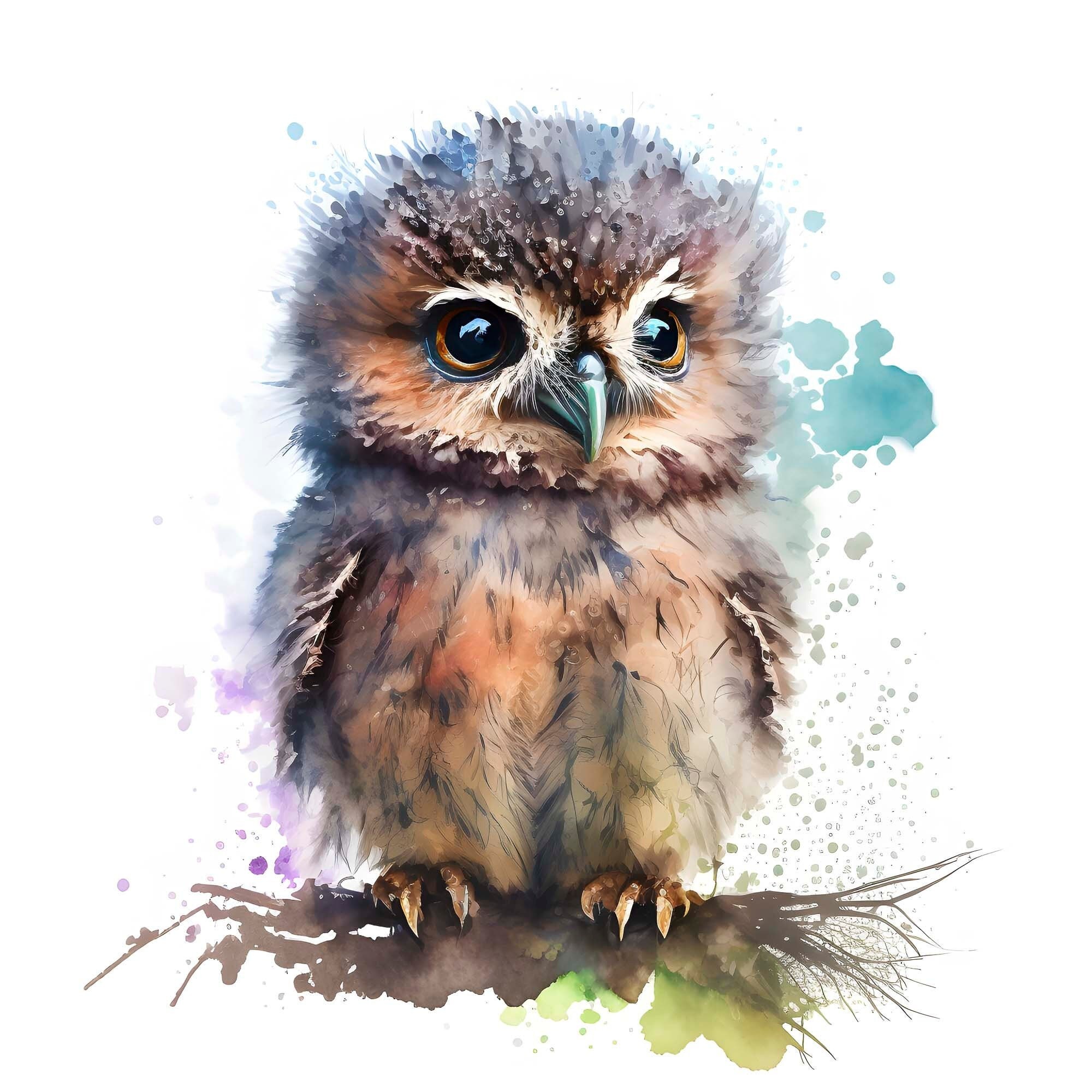 Baby Owl Digital File Nursery Decoration for Baby Nursery Kids Room ...