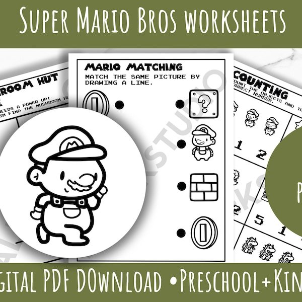 Super Mario Printable - Etsy