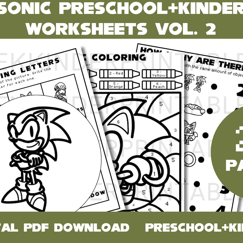 Preschool Workbook - Etsy