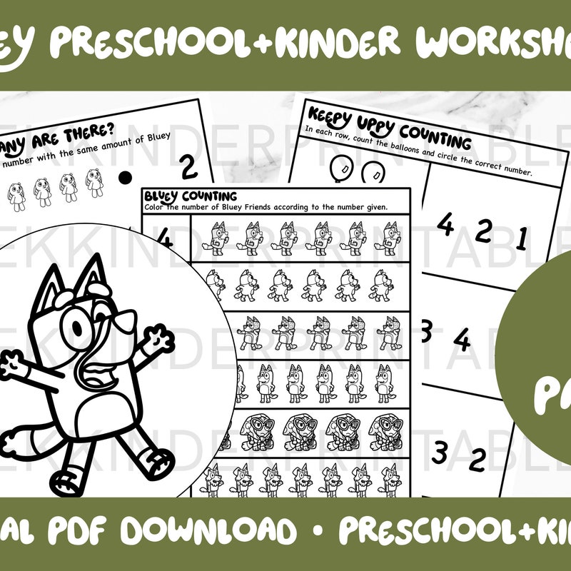 Preschool Workbook - Etsy