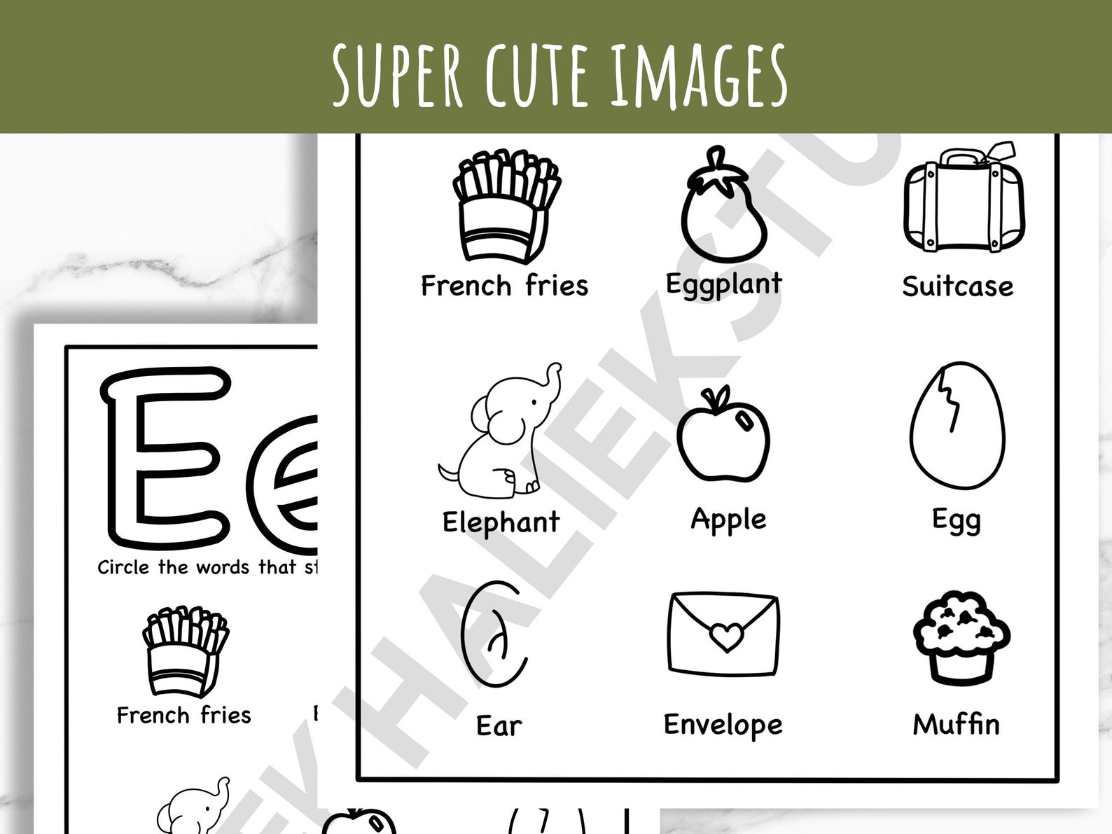 Pre-school Kinder Letter Recognition Matching Worksheets - Homeschool ...