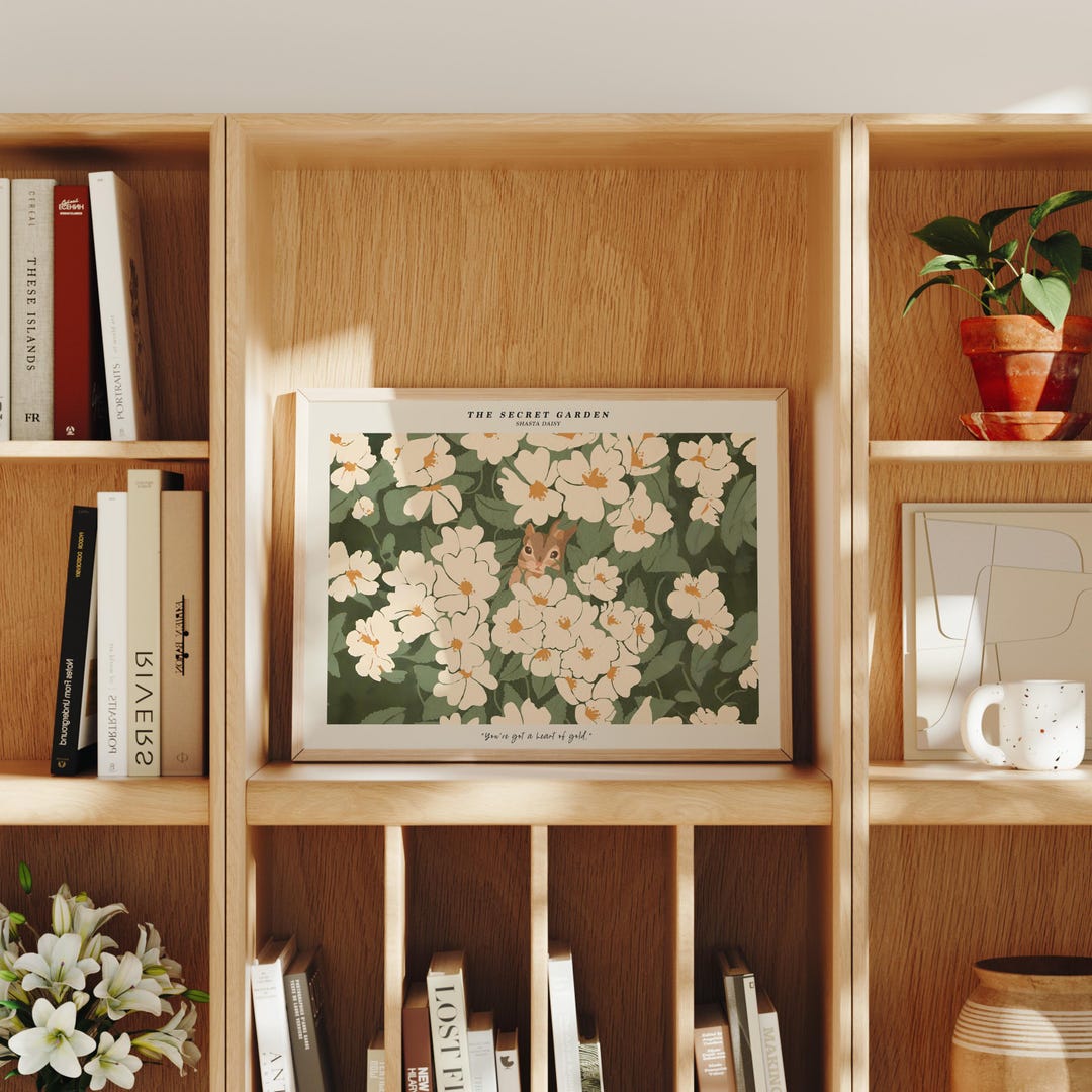 Horizontal Wood Frame Mockup in Living Room,4x3 Ratio Boho Frame Mock ...