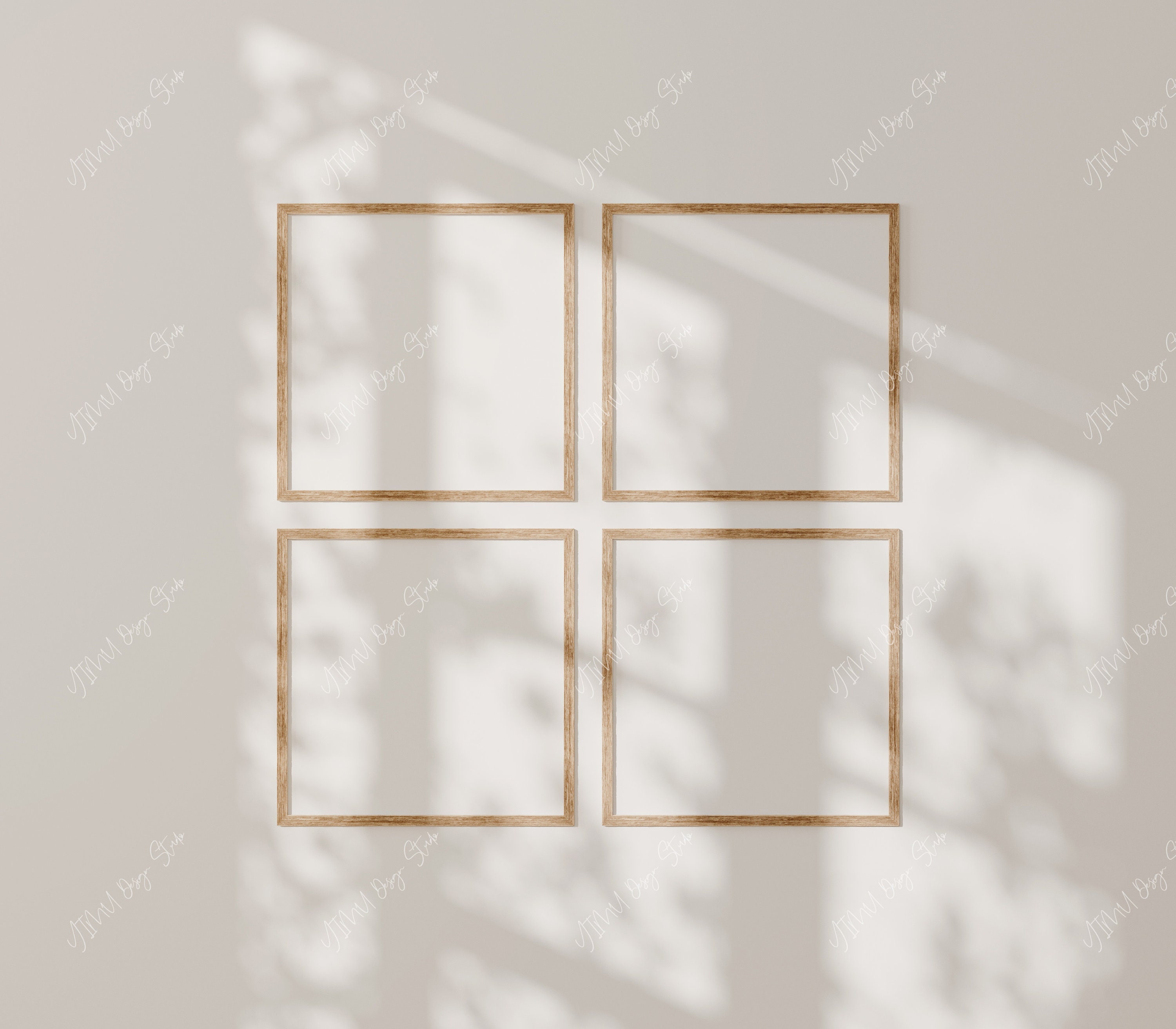 4 Square Frame Mockup,minimalist Frame Mockup,wall Art Mockup,print ...