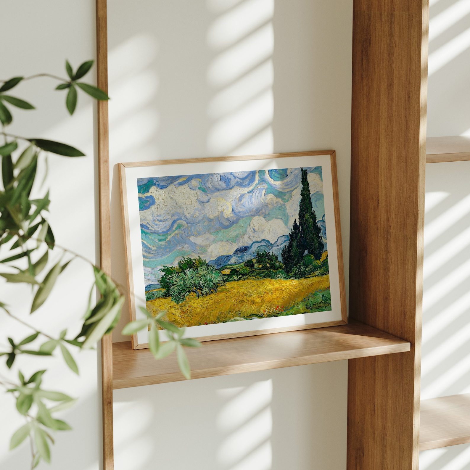 Horizontal Wood Frame Mockup,4x3 Ratio Frame Mock-up,art Print Display ...