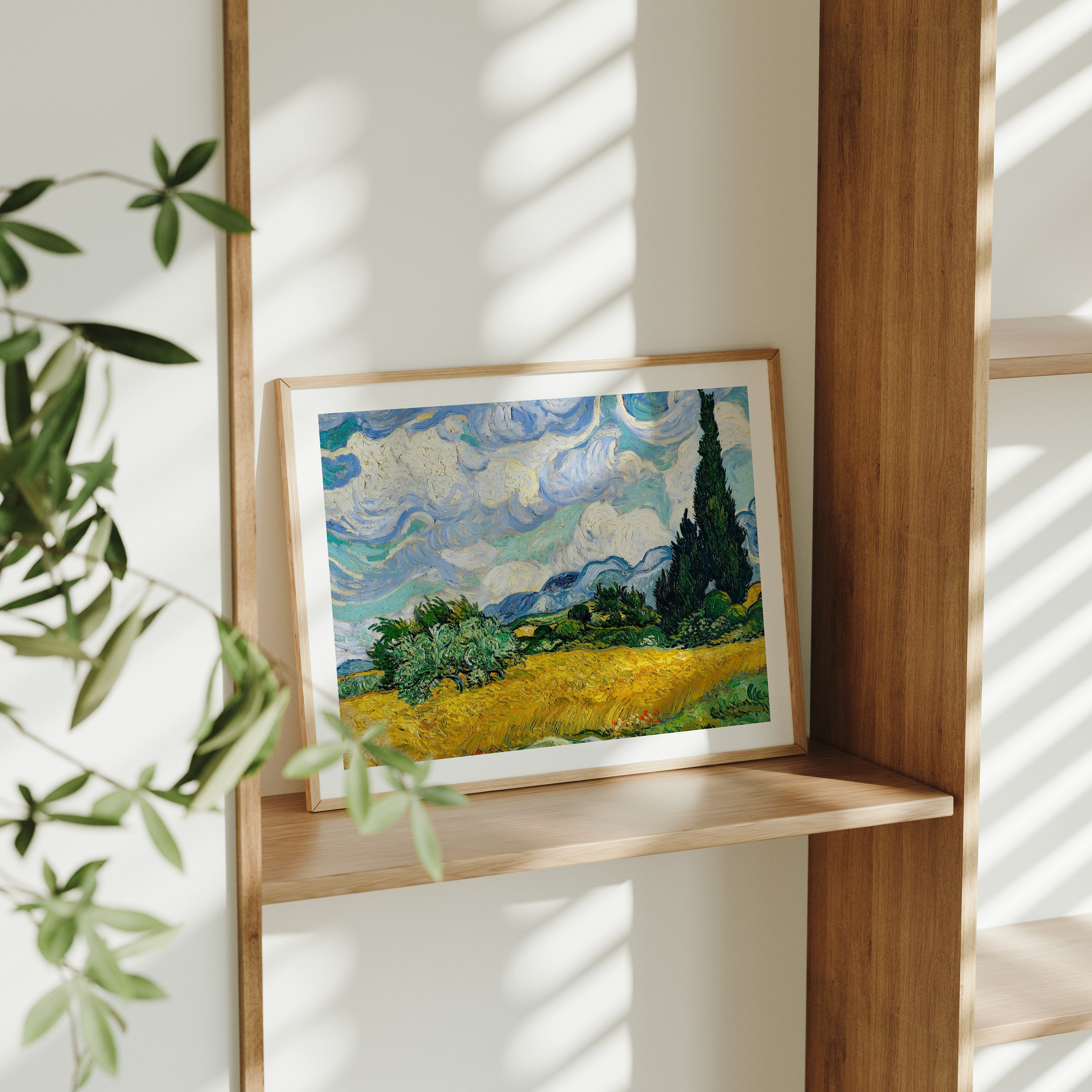 Horizontal Wood Frame Mockup,4x3 Ratio Frame Mock-up,art Print Display ...