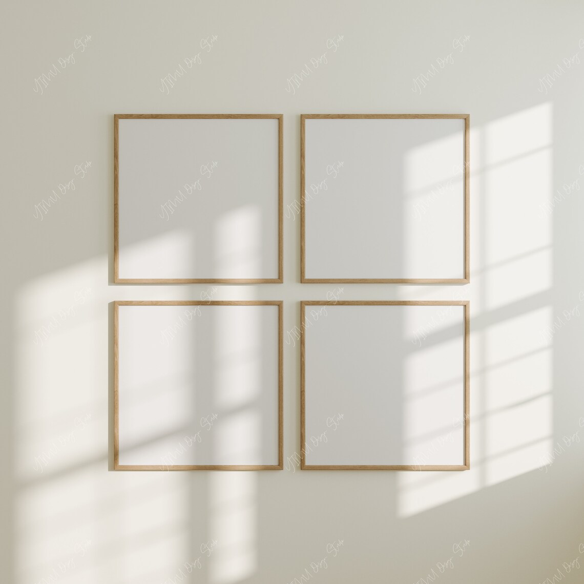 4 Square Frame Mockup,minimalist Frame Mockup,wall Art Mockup,print ...