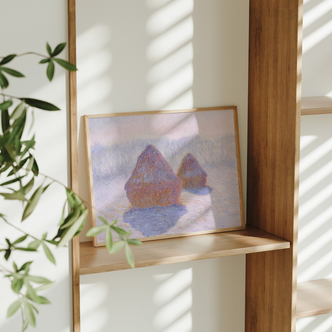 Horizontal Wood Frame Mockup,4x3 Ratio Frame Mock-up,art Print Display ...