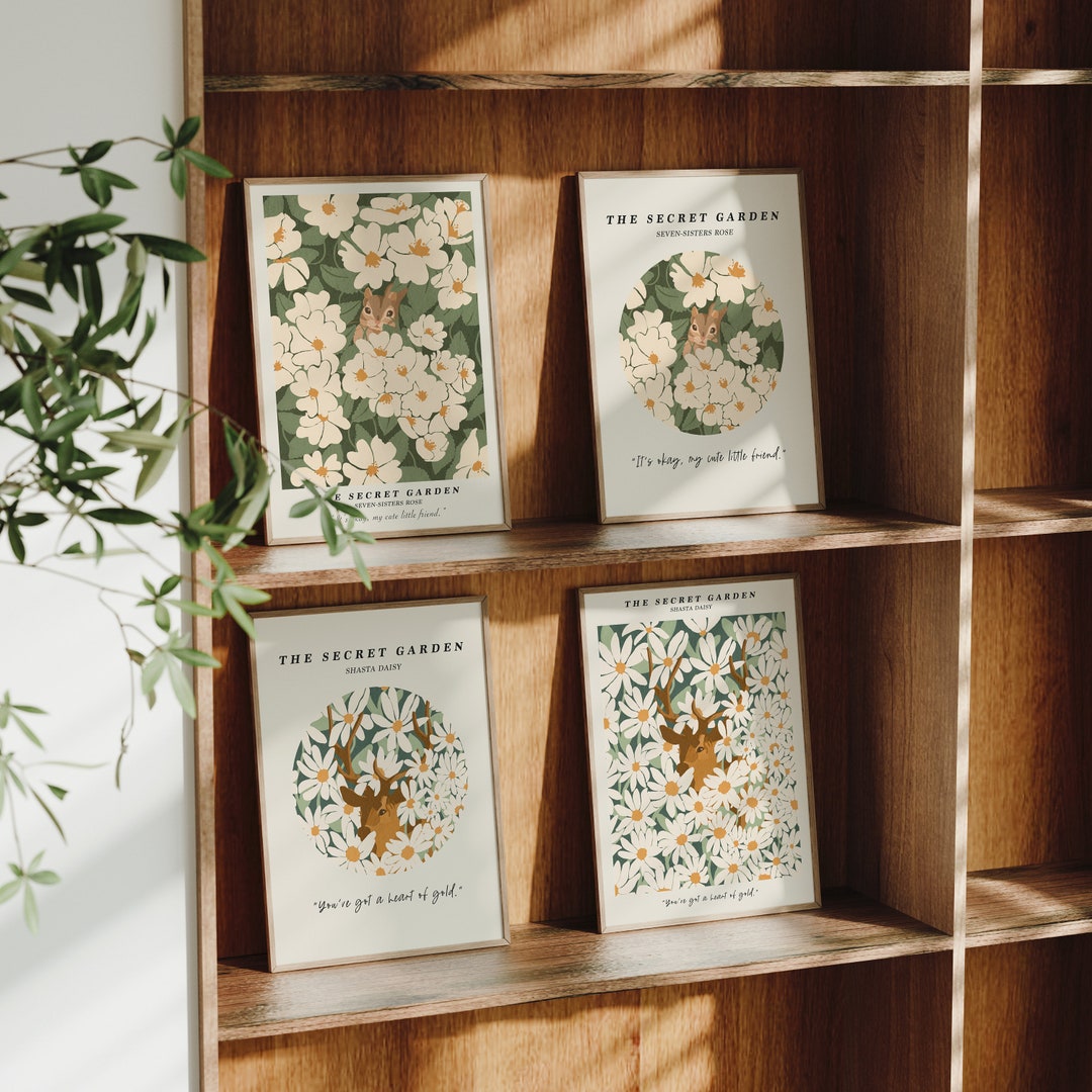 4 Boho Wood Frame Mockup,5x7 Ratio Frame Interior Poster Mockup,vintage ...