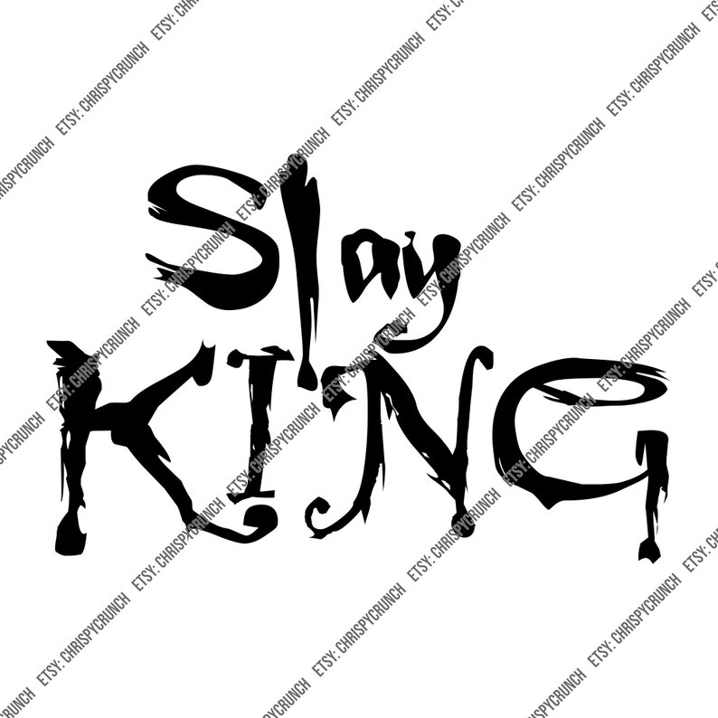 Slay KING Buffy-inspired Font PNG & SVG Bundle - Etsy