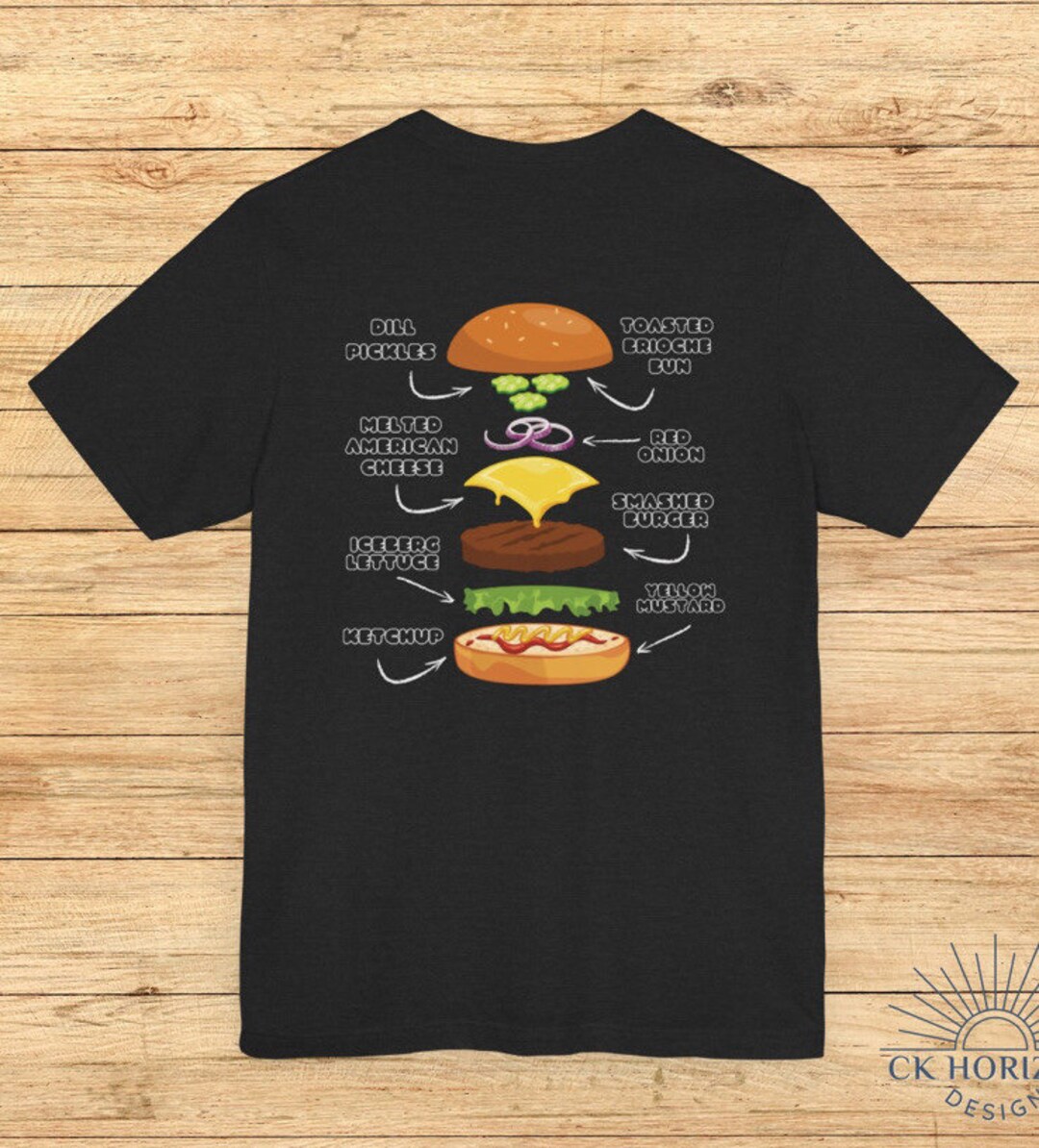 Cheeseburger Shirt for A Grill Master Burger Shirt Foodie Chef Shirt ...