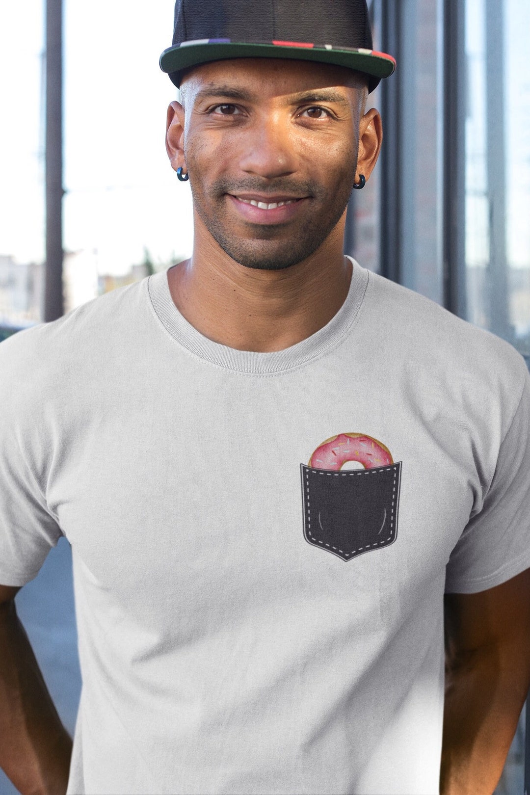 Donut Pocket Shirt for A Donut Shop Lover Baker Tshirt Bakery Owner T ...