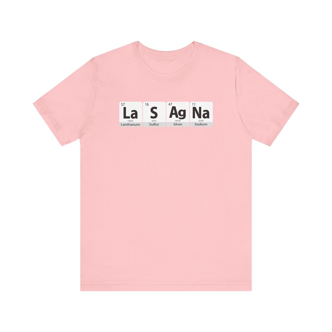 Lasagna Periodic Table of Elements Shirt for an Italian Food Lover ...